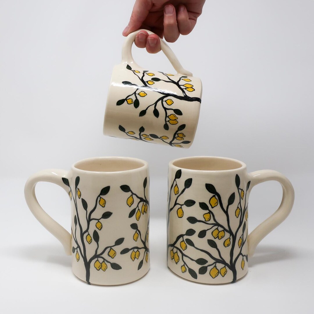 Lemon Mugs - Made to Order - Etsy