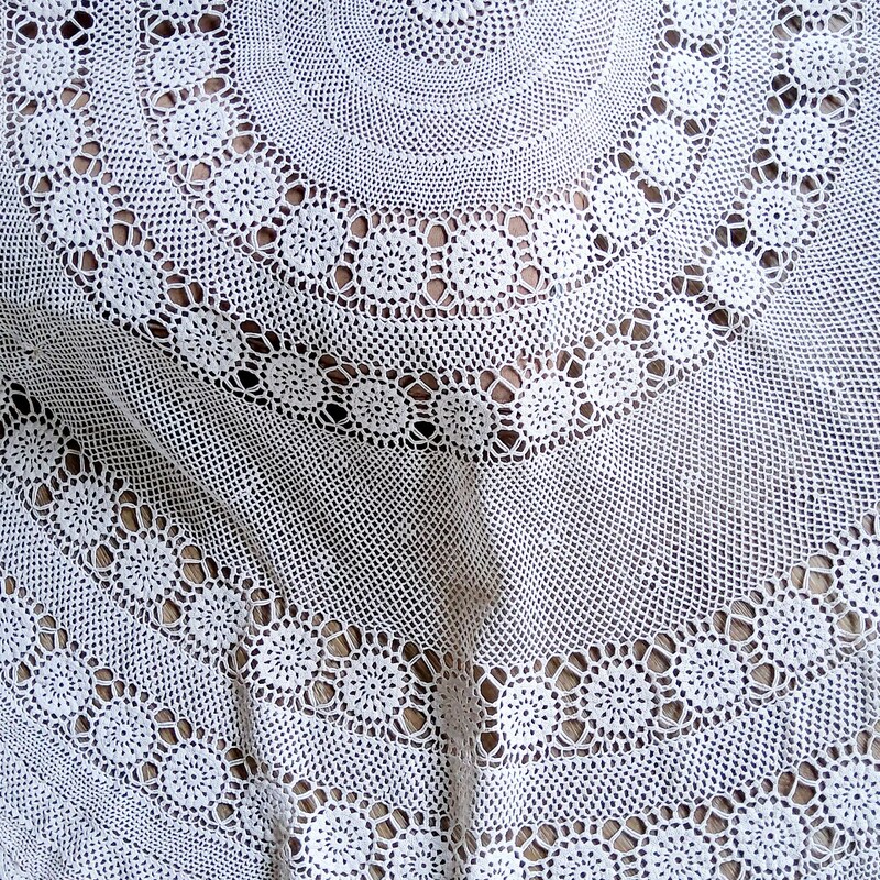 Crochet Tablecloth - Etsy