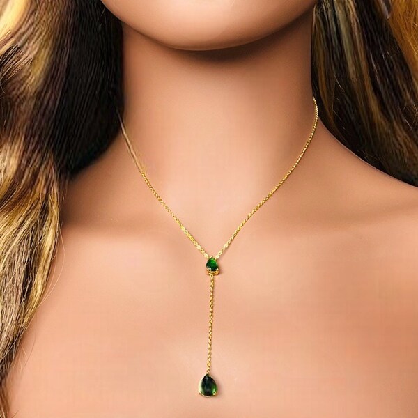 Y Drop Necklace - Etsy