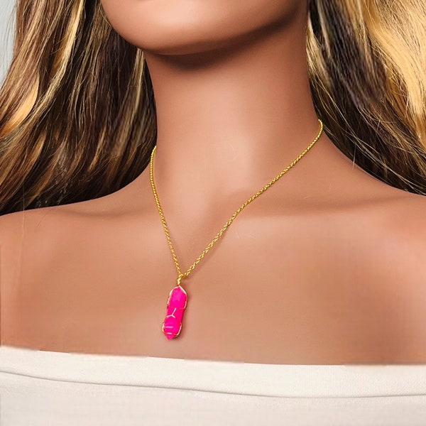 Magenta Necklace - Etsy