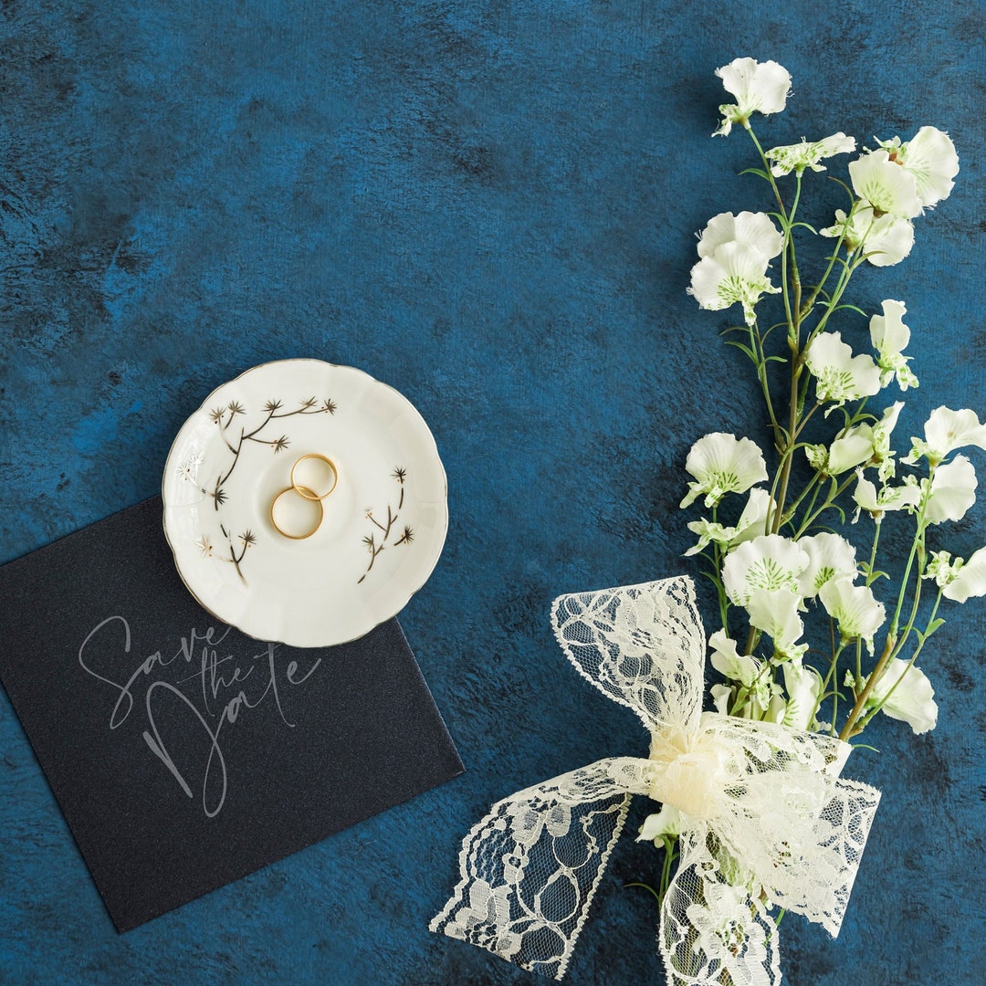 2 (two) Styling Mats for Wedding and Product Photography, Hand Painted ...