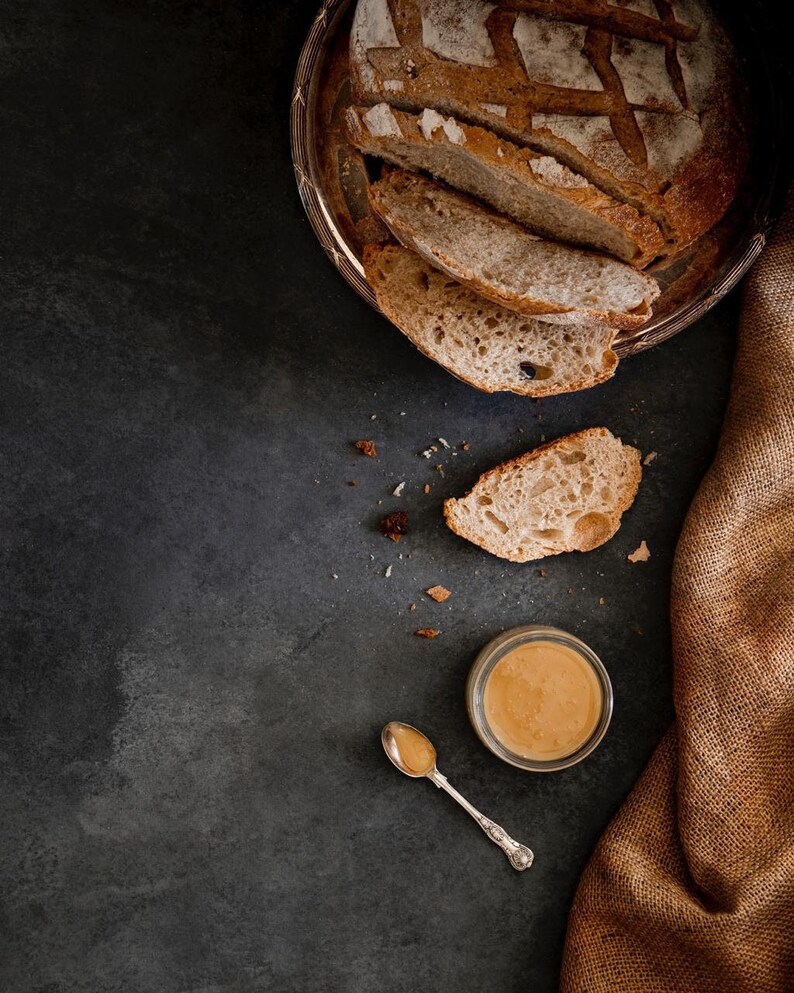 Food Photography Backdrop Black Backdrop Textured Flat Lay - Etsy