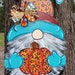 Fall Gnome, Door Hanger, Door Decor, Leopard Print, Pumpkin - Etsy