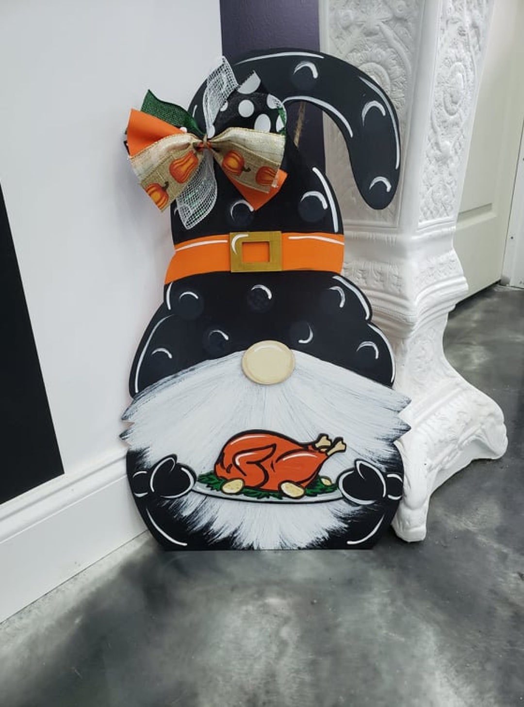 Gnome, Thanksgiving, Turkey, Door Hanger, Door Decor - Etsy