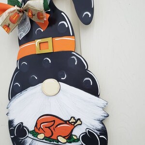 Gnome, Thanksgiving, Turkey, Door Hanger, Door Decor - Etsy