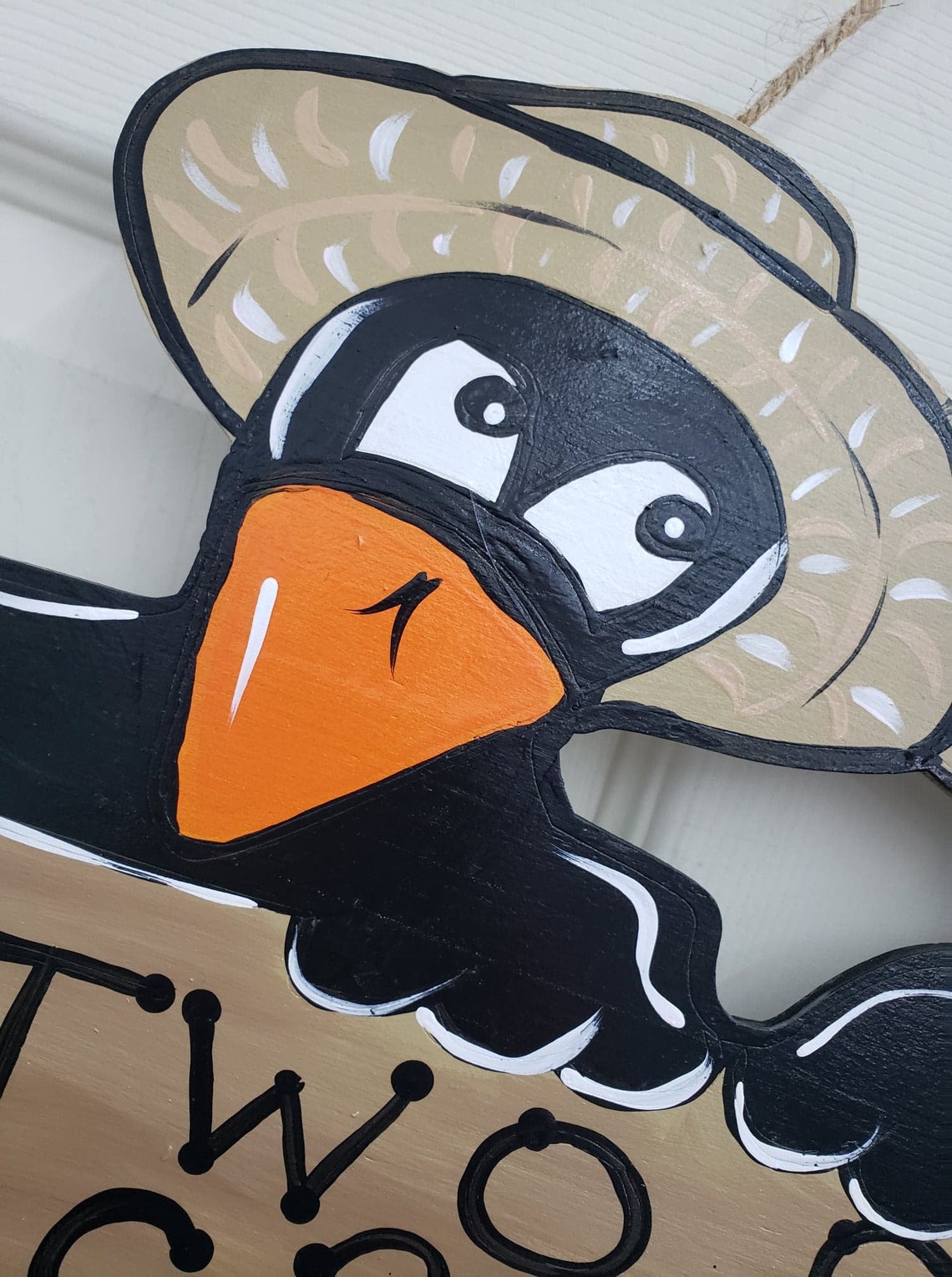 Two Od Crows Crow Door Hanger Door Decor Wreath | Etsy