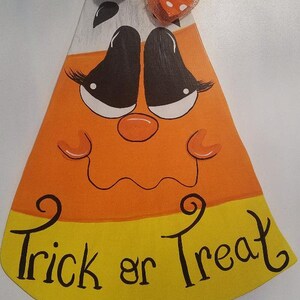 Halloween, Candy Corn, Cute, Personalize, Door Hanger, Door Decor, Kids ...
