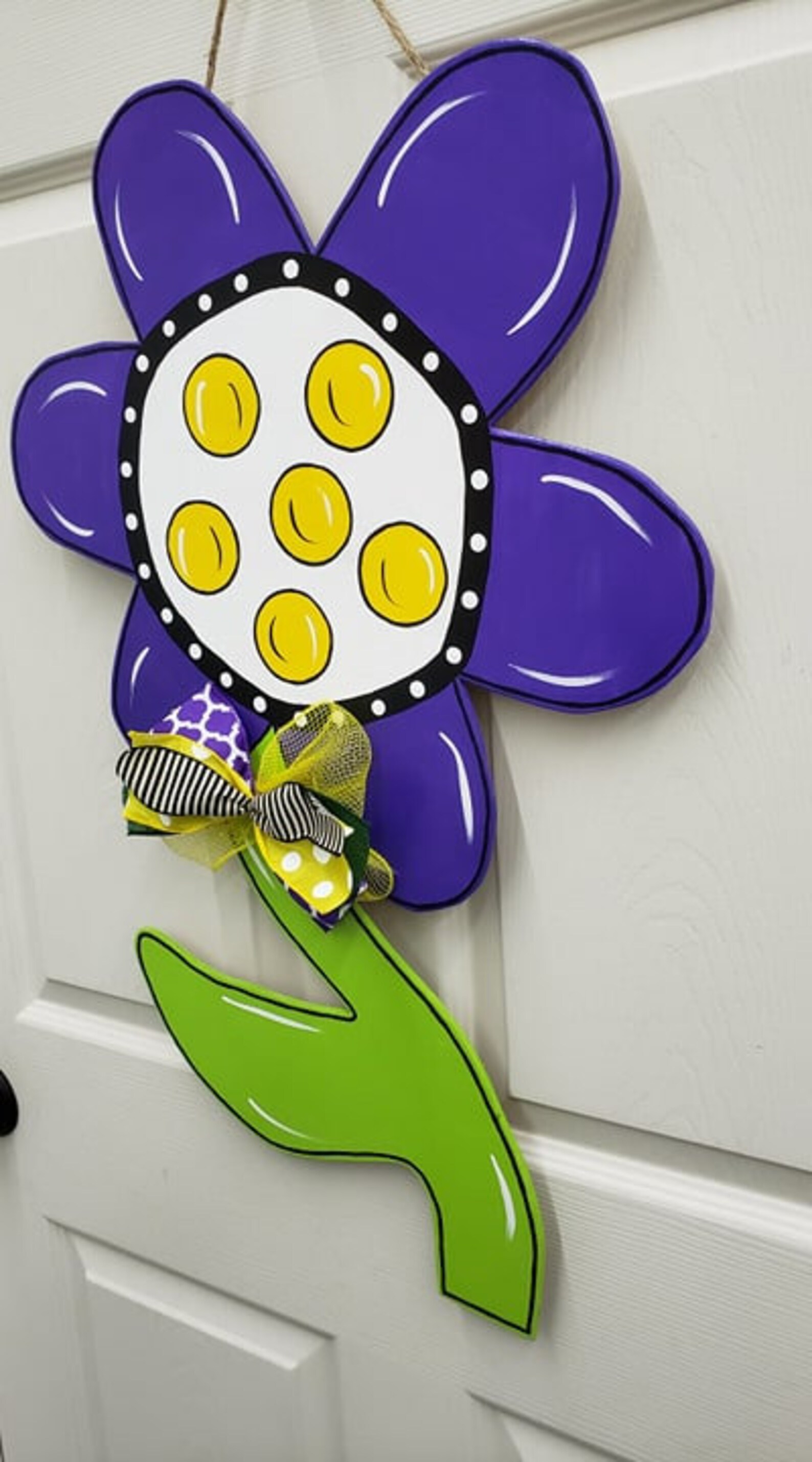 Flower Stem Door Hanger Door Decor Wreath - Etsy UK