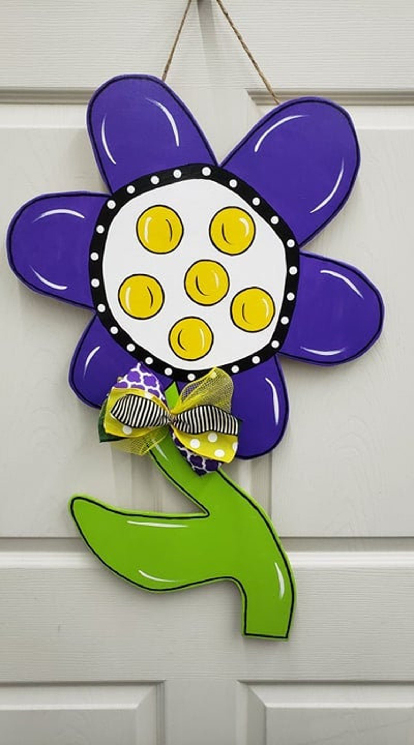 Flower Stem Door Hanger Door Decor Wreath - Etsy UK