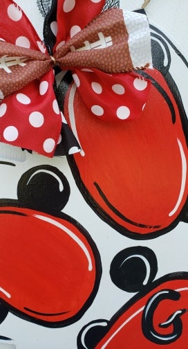 Go Dogs Go Dawgs Paw Print Door hanger Door DecorWreath | Etsy