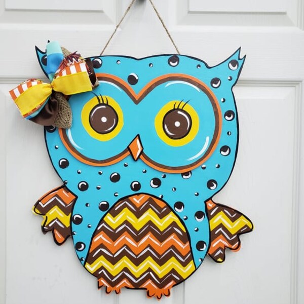 Owl Door Hanger - Etsy