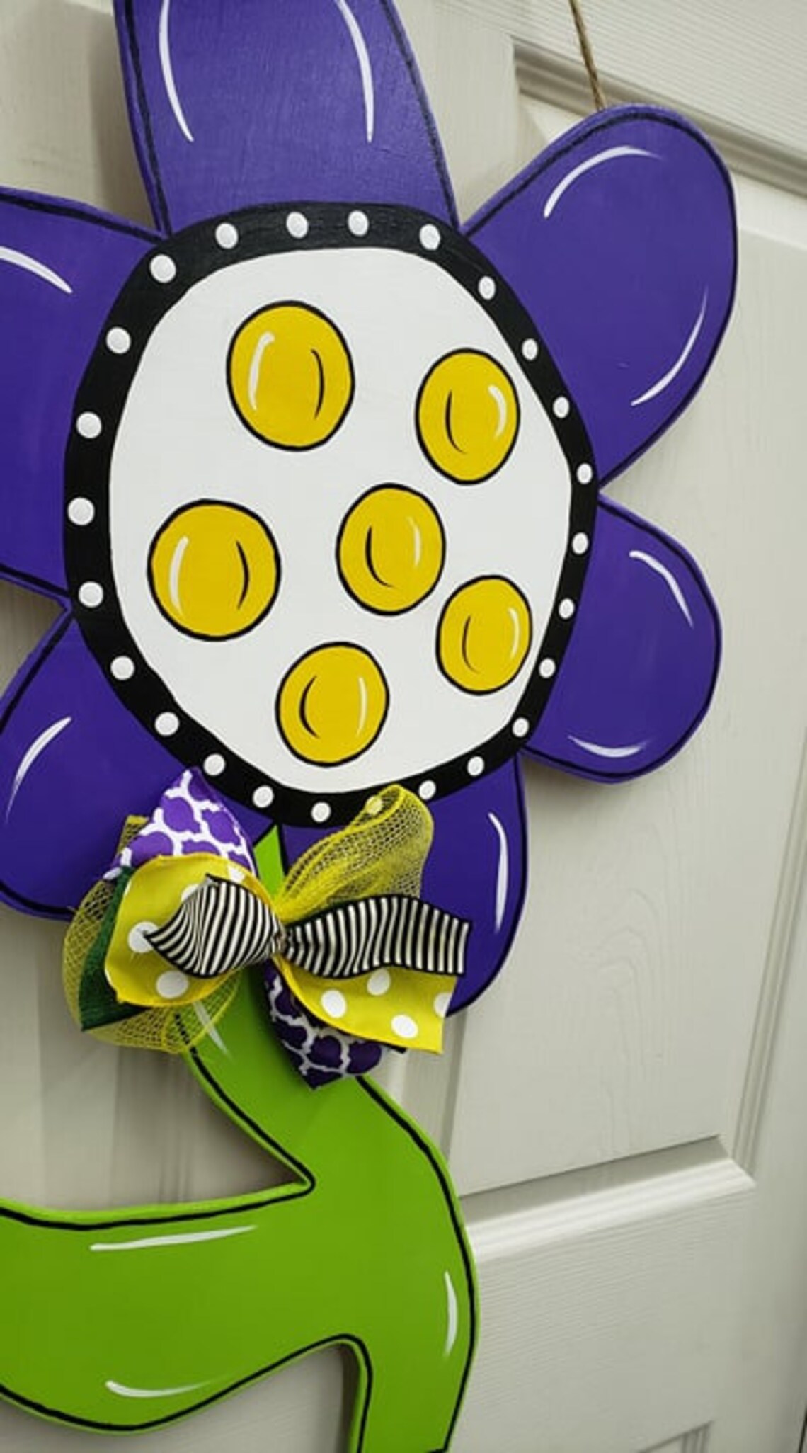 Flower Stem Door Hanger Door Decor Wreath - Etsy UK