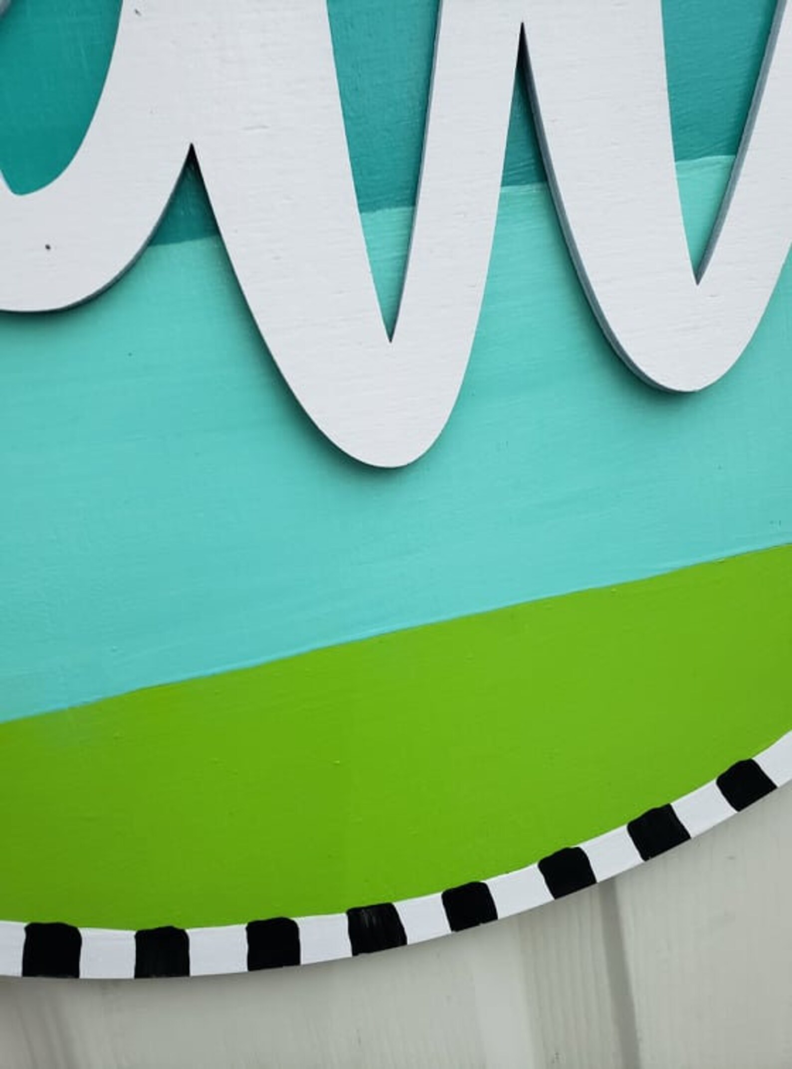 Hello Rainbow Round Door Hanger | Etsy