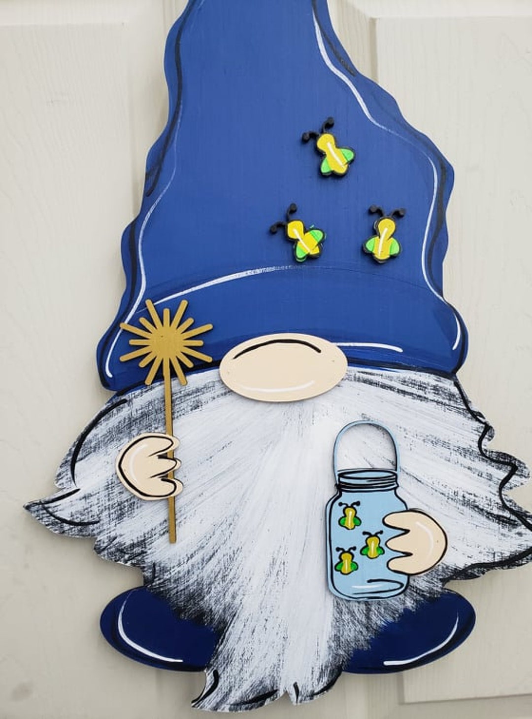 Fire Fly, Lightning Bug, Gnome, Door Hanger, Door Décor, Wreath - Etsy