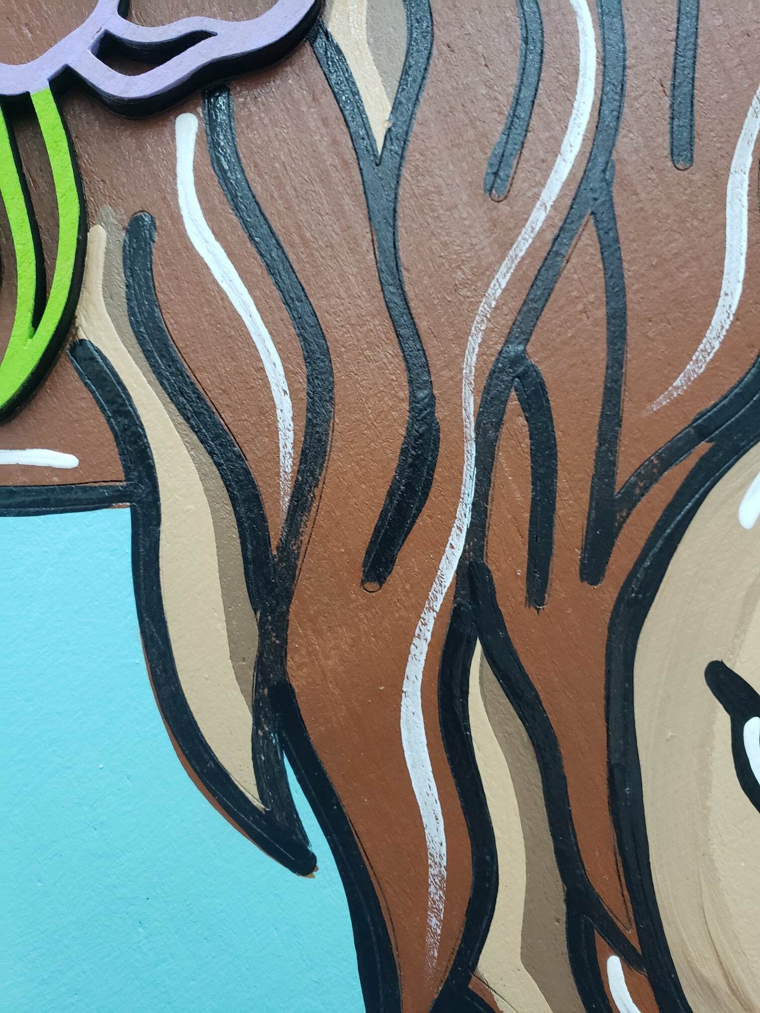 Hey Y'all Highland Cow Round - Etsy