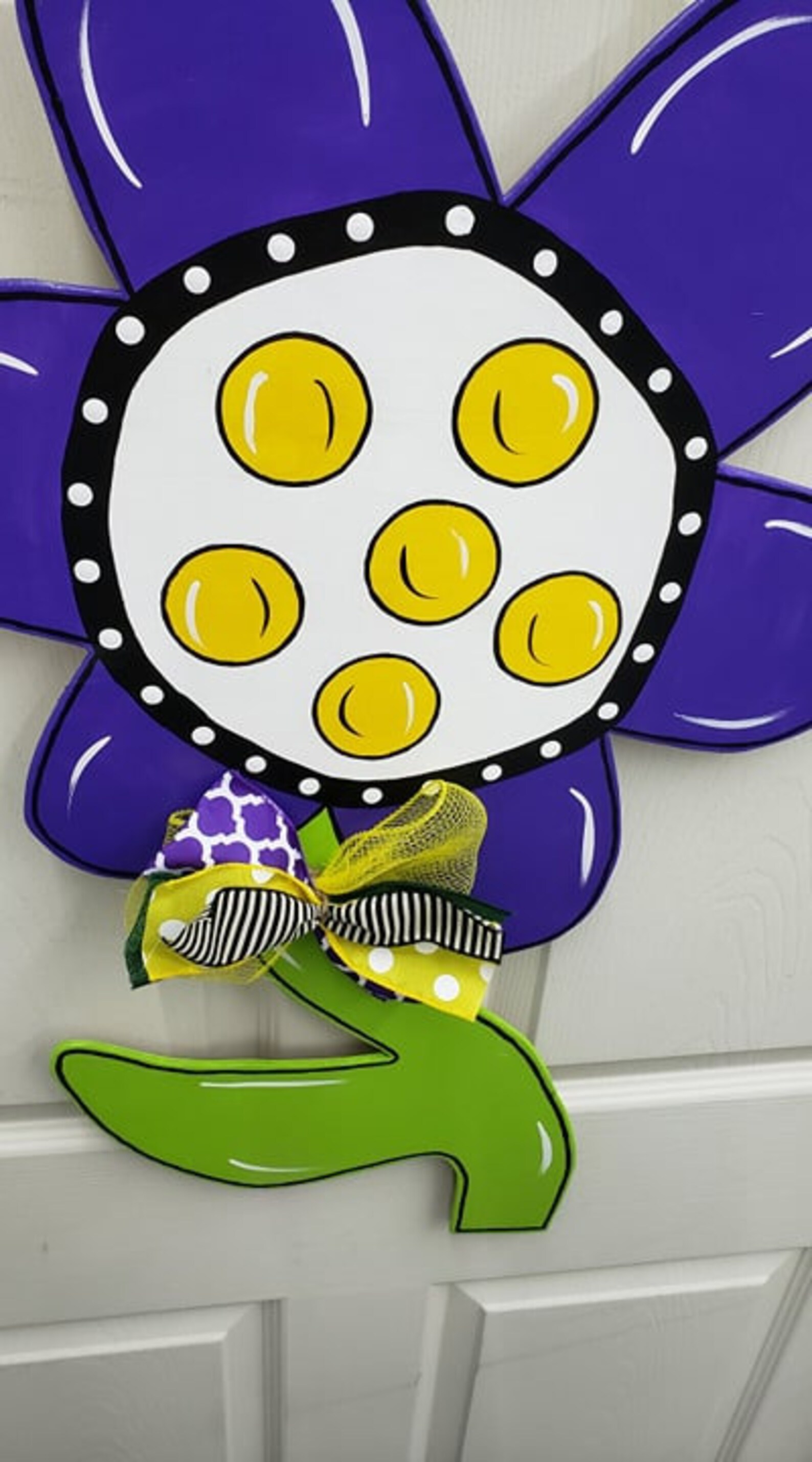 Flower Stem Door Hanger Door Decor Wreath - Etsy UK