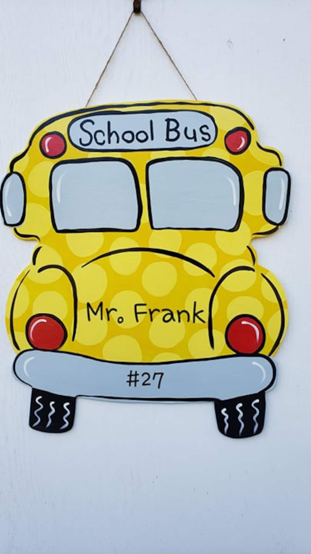 School Bus, Bus, Bus Driver, Door Hanger, Door Decor, Wreath ...