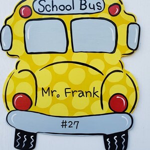 School Bus, Bus, Bus Driver, Door Hanger, Door Decor, Wreath ...