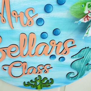 Class, Teacher, Ocean, Sea, Themed, Door Hanger - Etsy