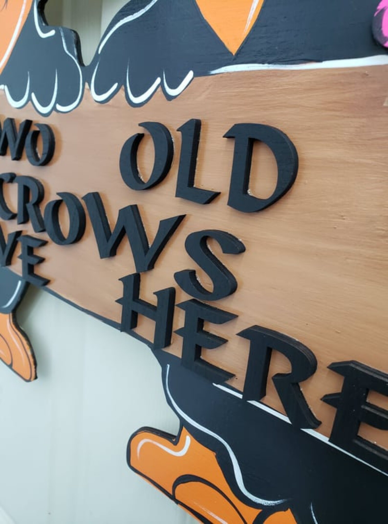 Two Od Crows Crow Door Hanger Door Decor Wreath - Etsy