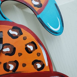 Fall Gnome, Door Hanger, Door Decor, Leopard Print, Pumpkin - Etsy