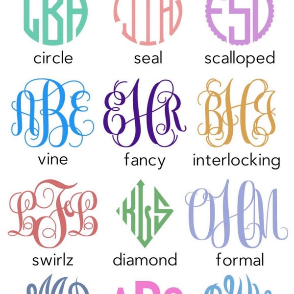 Iron on Monograms - Etsy