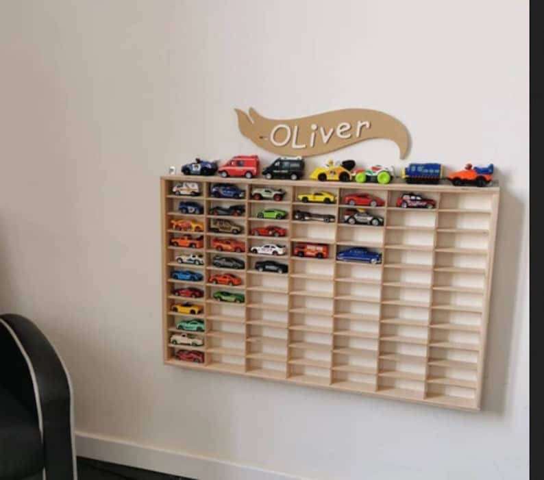 Toy Car Storage 77 Sections, Shelf, Garage for Hot Wheels, Matchbox Toy ...
