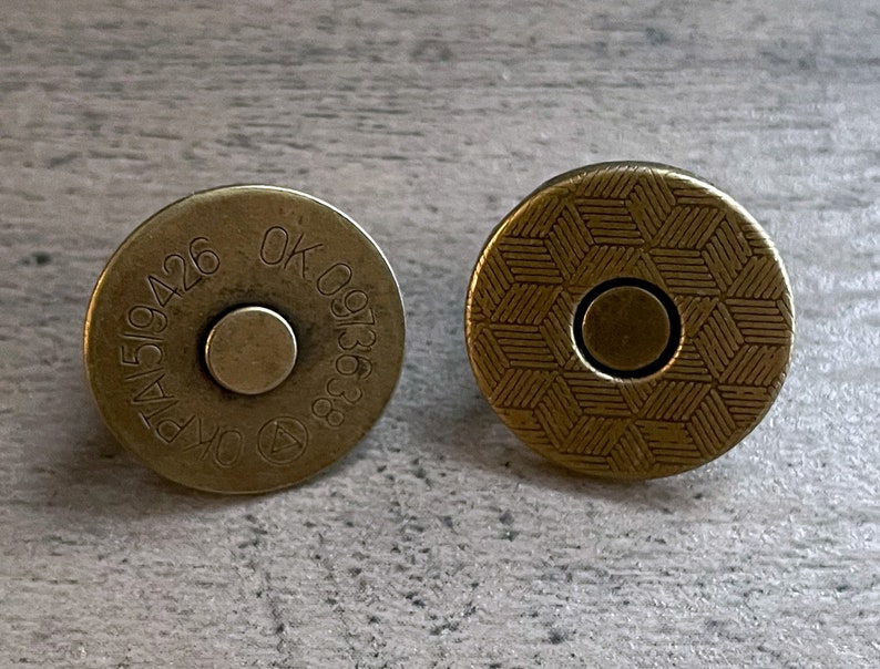 18mm Thin Magnetic Purse Snaps Closures 5 Sets - Etsy