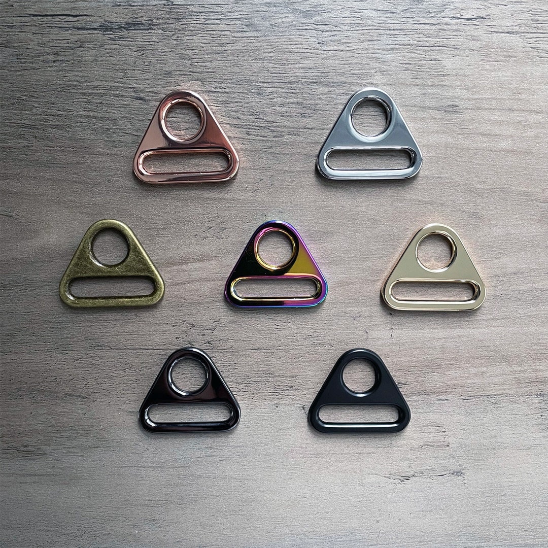 1" Triangle Rings (4 Pieces) - Etsy