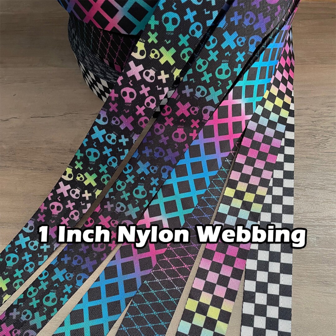 1 Inch Nylon Seat Belt Webbing by the Yard - Specialty Patterns - Etsy