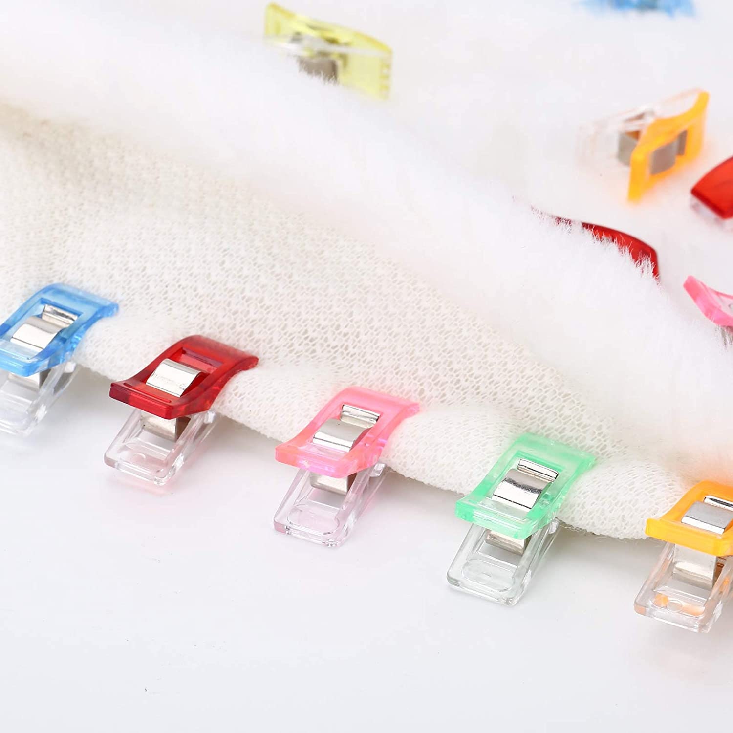 Sewing Clips Set: Assorted Colors, Fabric Quilting Clips (15-100 Piece ...