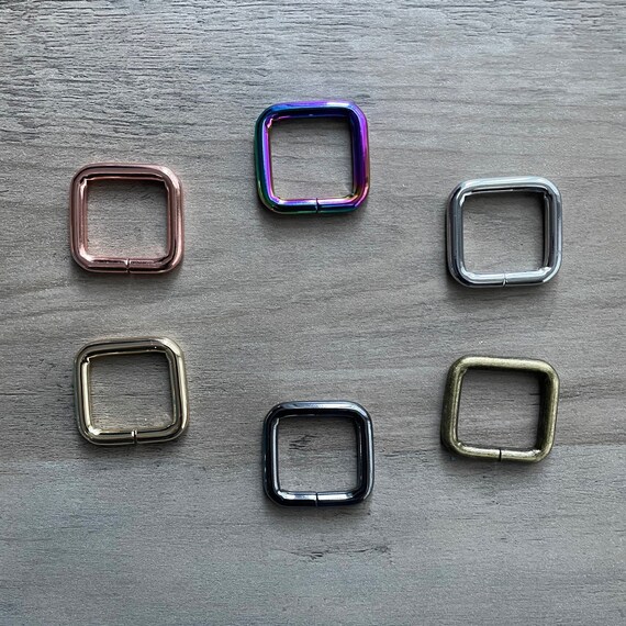 3/4 Rectangle Rings 4 Pieces Square Rings 20mm - Etsy