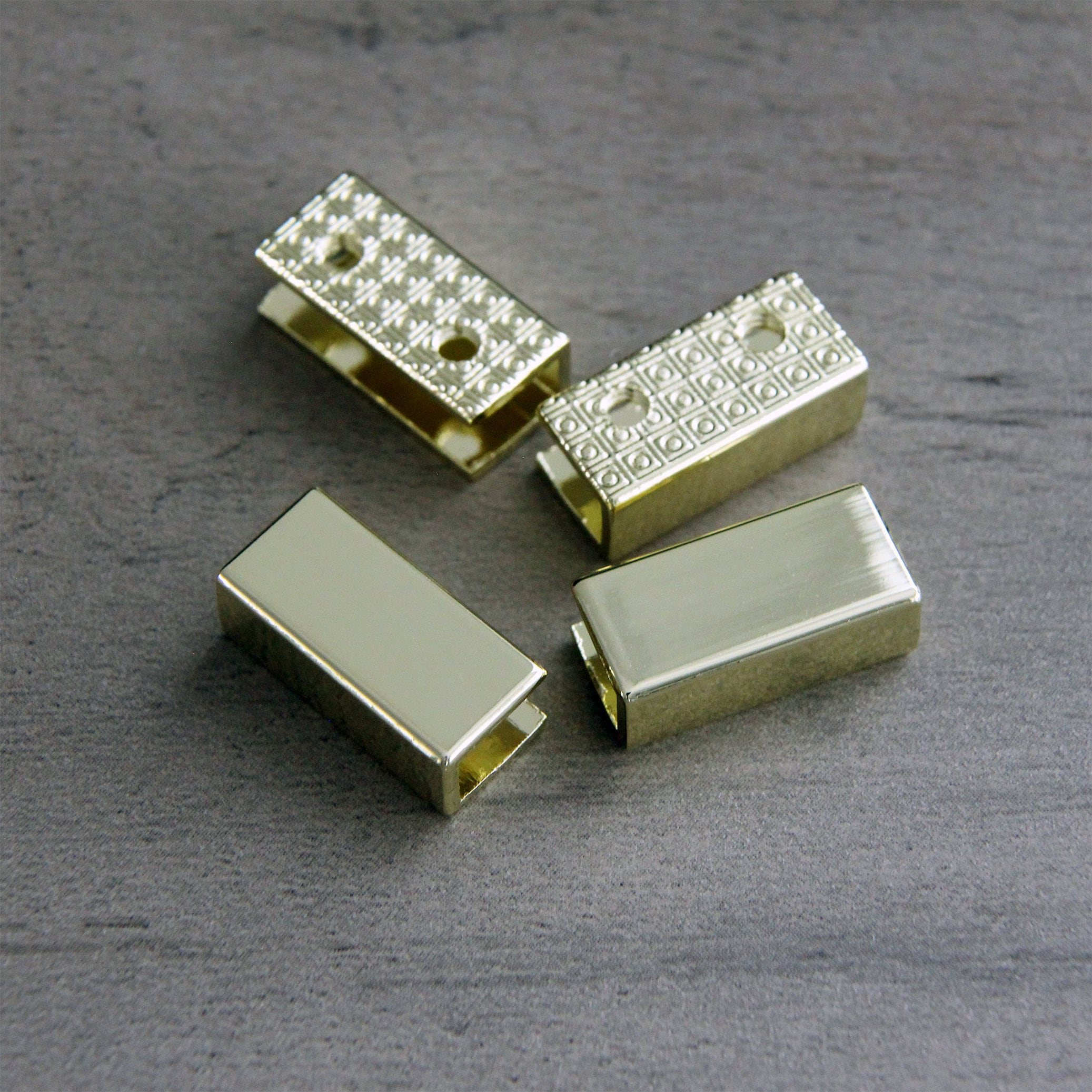 3/4 20mm Rectangle Strap End Caps 4 Pcs - Etsy