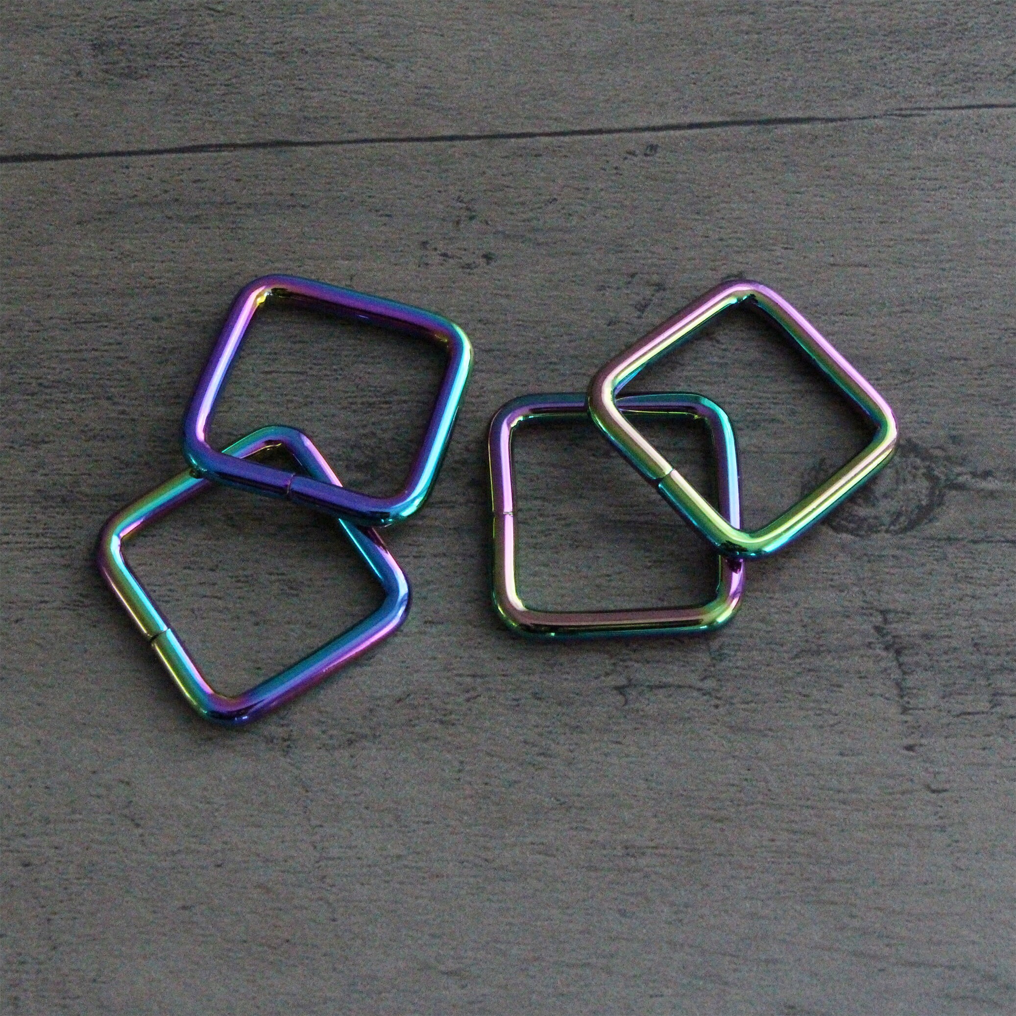 3/4 Rectangle Rings 4 Pieces Square Rings 20mm - Etsy