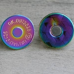 18mm Thin Magnetic Purse Snaps - Closures (5 Sets) - Etsy