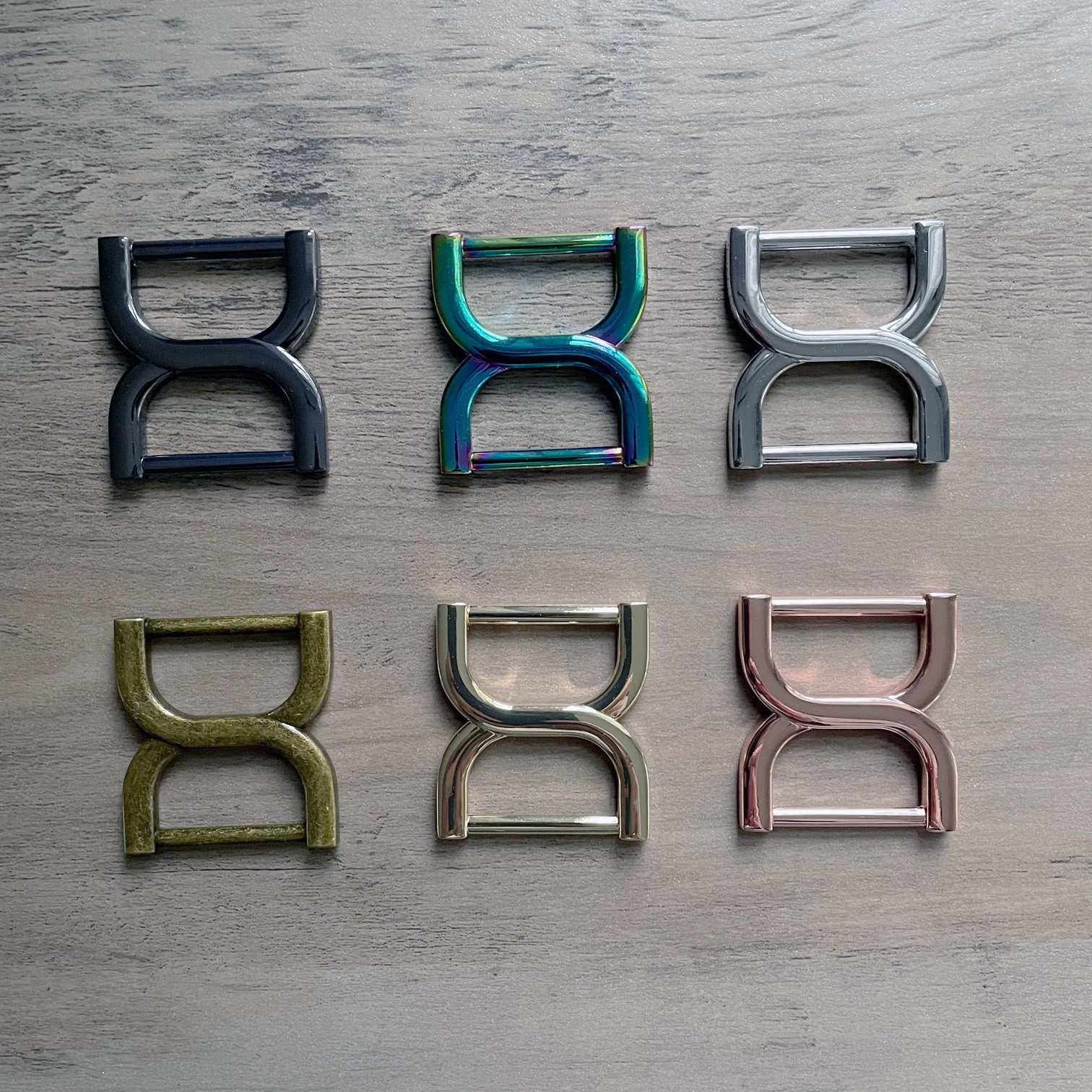 1” Double D-ring, Strap Connectors, D-rings, Bag Purse Hardware (4 Pack ...