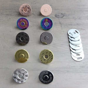 18mm Thin Magnetic Purse Snaps - Closures (5 Sets) - Etsy