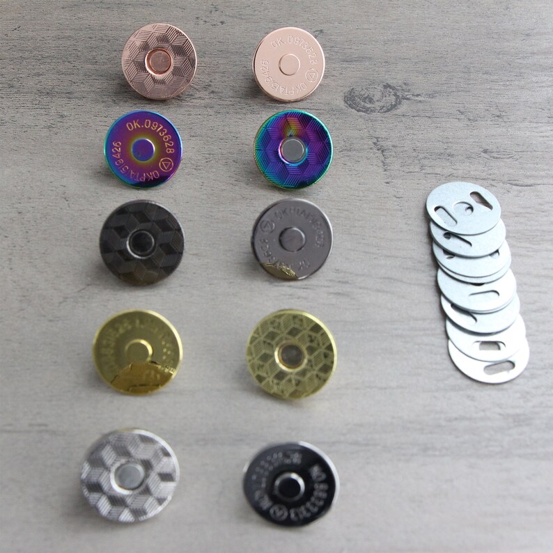 18mm Thin Magnetic Purse Snaps Closures 5 Sets - Etsy