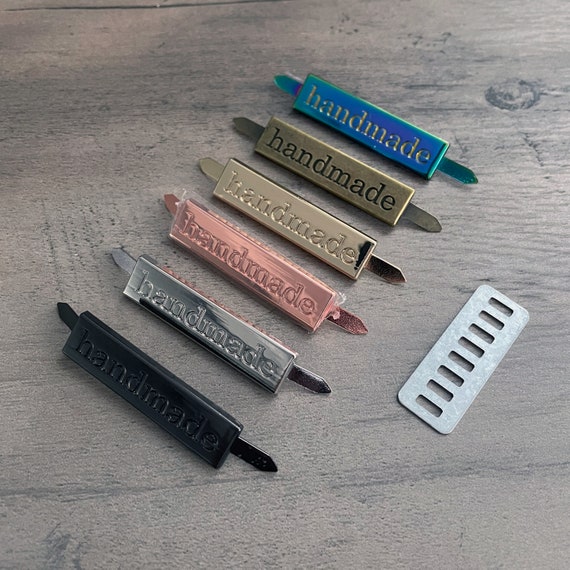Metal handmade Rectangle Tags 5 Pcs Purse/bag - Etsy