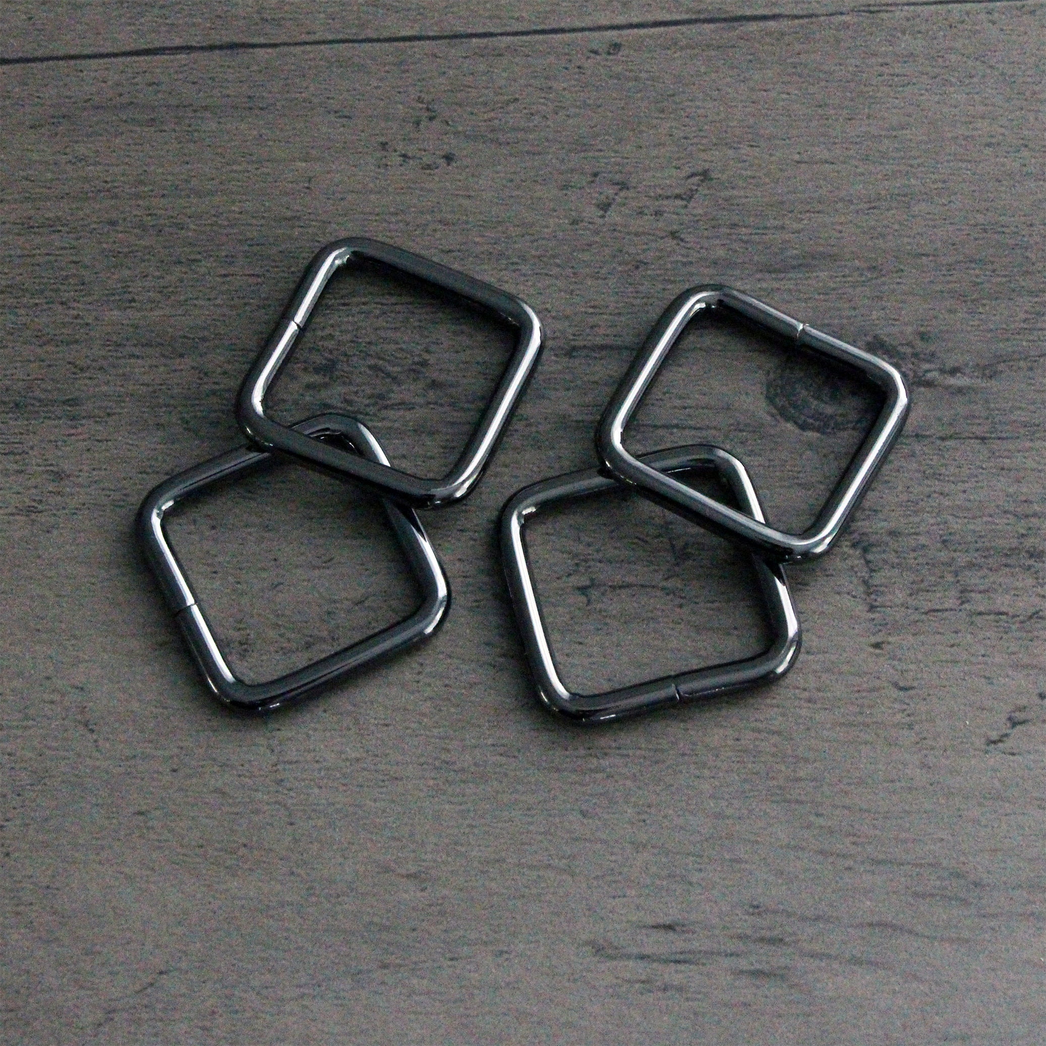 3/4 Rectangle Rings 4 pieces Square Rings 20mm | Etsy