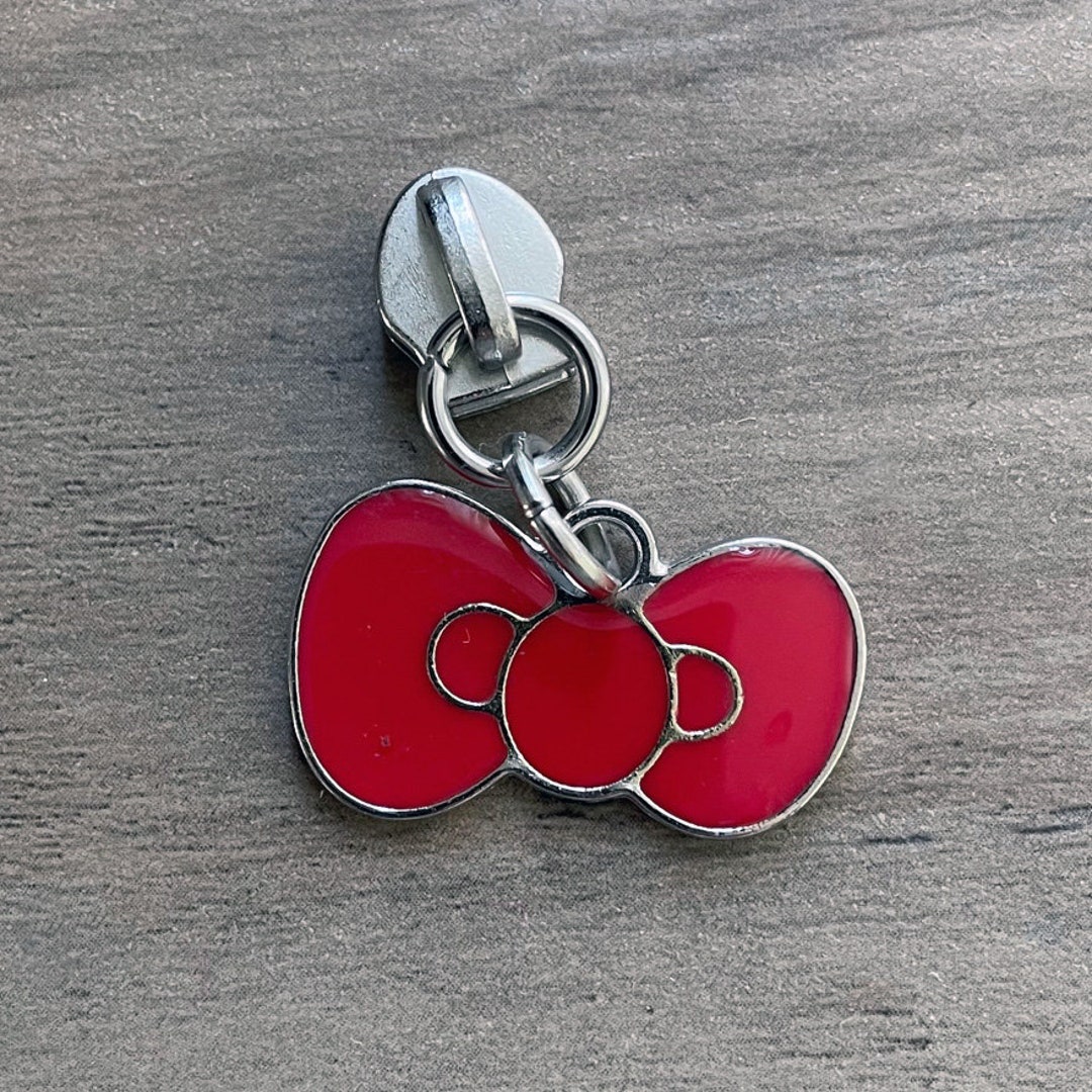 Red Bow Zipper Pulls 5 Pcs Designed for 5 Nylon Zipper Tape. No. 5 ...