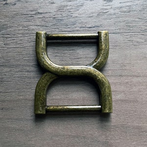 1” Double D-ring, Strap Connectors, D-rings, Bag Purse Hardware (4 Pack ...