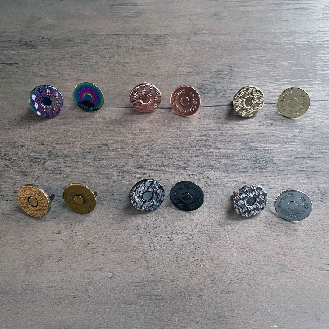 18mm Thin Magnetic Purse Snaps - Closures (5 Sets) - Etsy