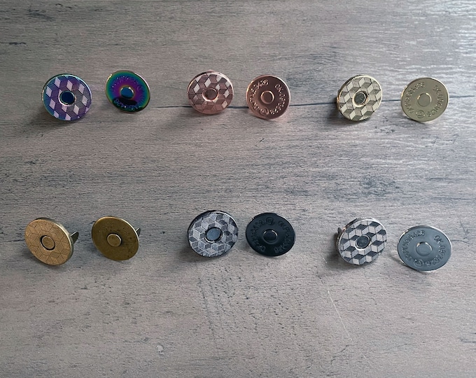 18mm Thin Magnetic Purse Snaps Closures 5 Sets - Etsy