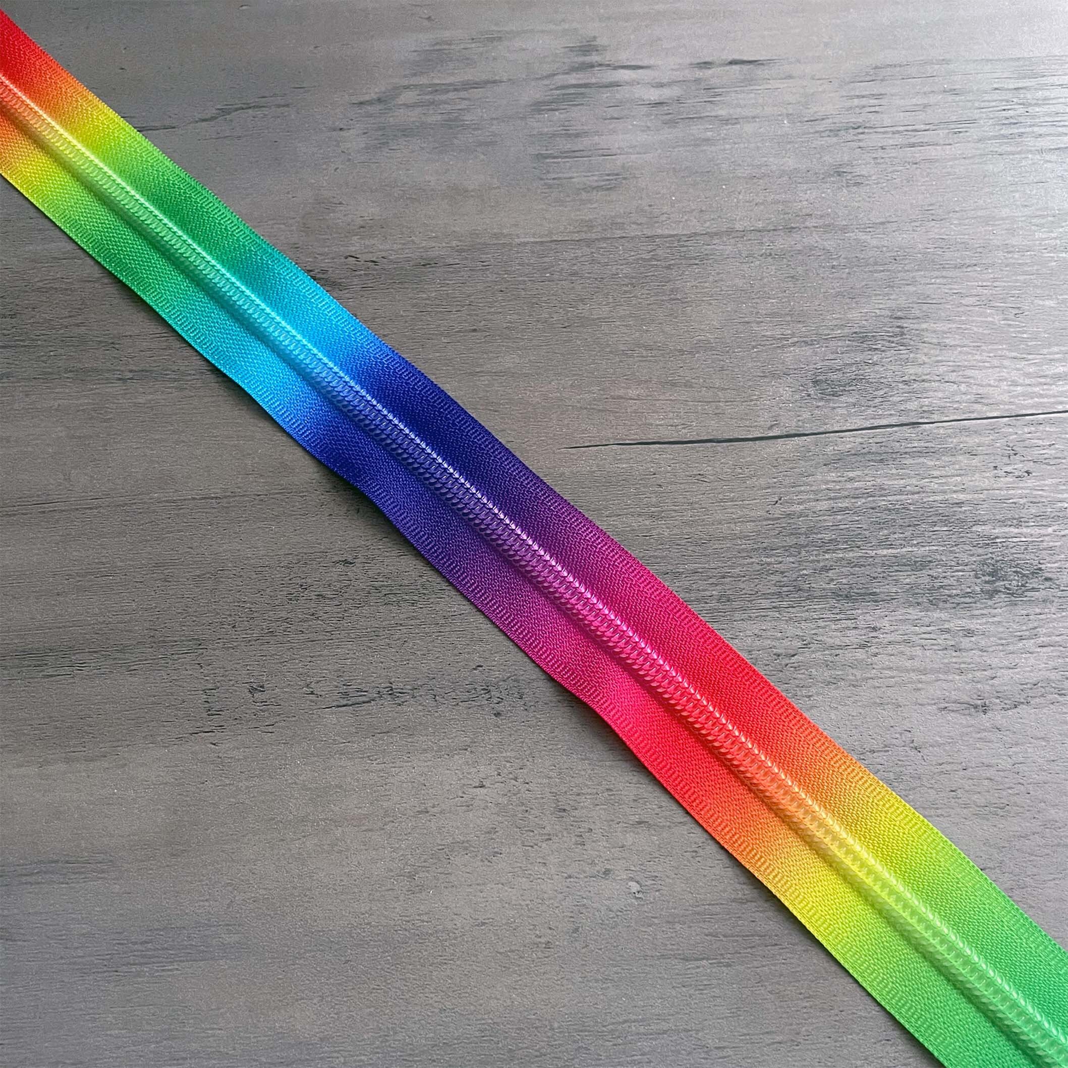 Rainbow Candy Tape Nylon Zipper by the Yard Size 5 - Etsy