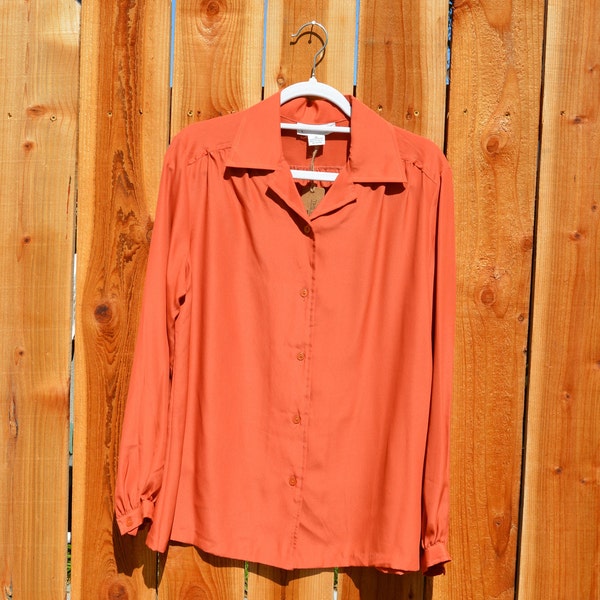 Rust Blouse - Etsy