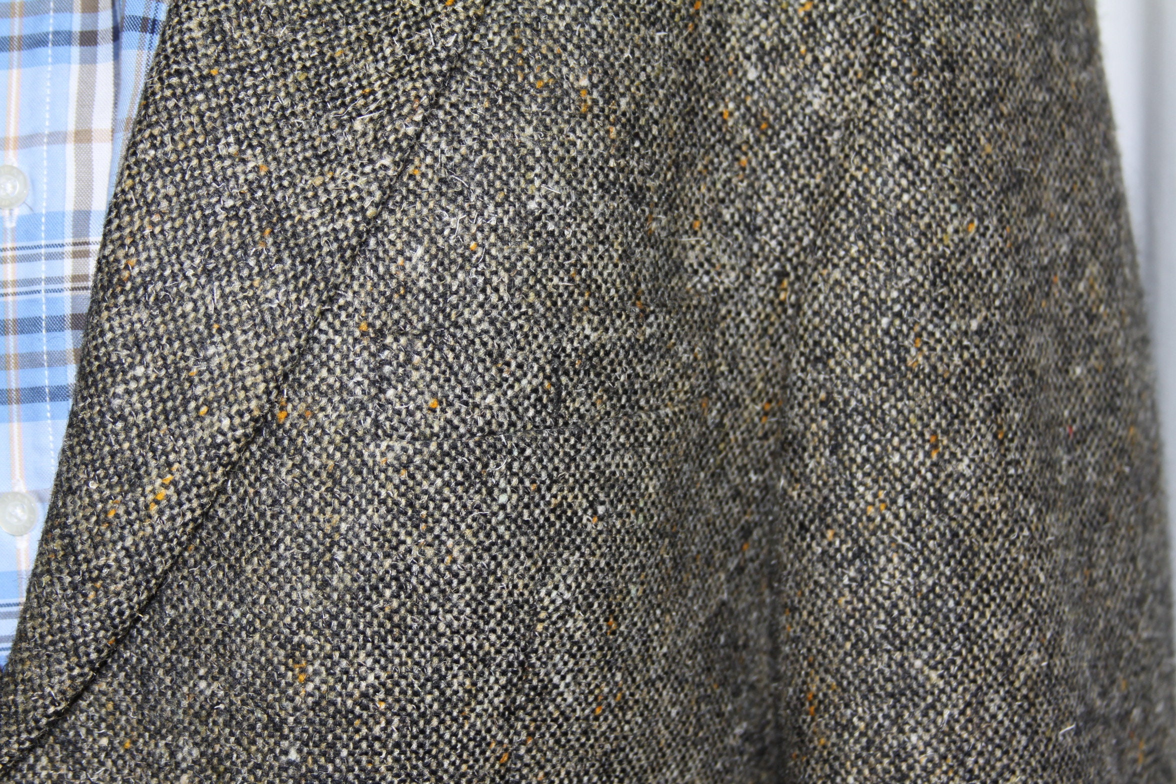 Angelo Litrico Wool Tweed Boucle Blazer Jacket With Patch Pockets Size ...