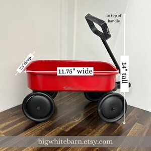 Red Wagon, Small Red Wagon, Red Wagon Decor, Red Wagon Table Decor ...