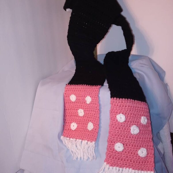 Minnie Mouse Scarf - Etsy