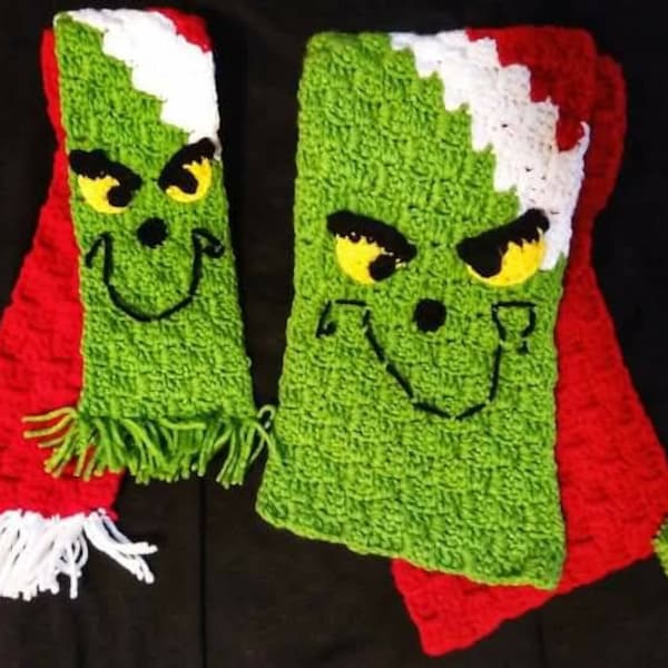 Grinch Scarf Pattern - Etsy